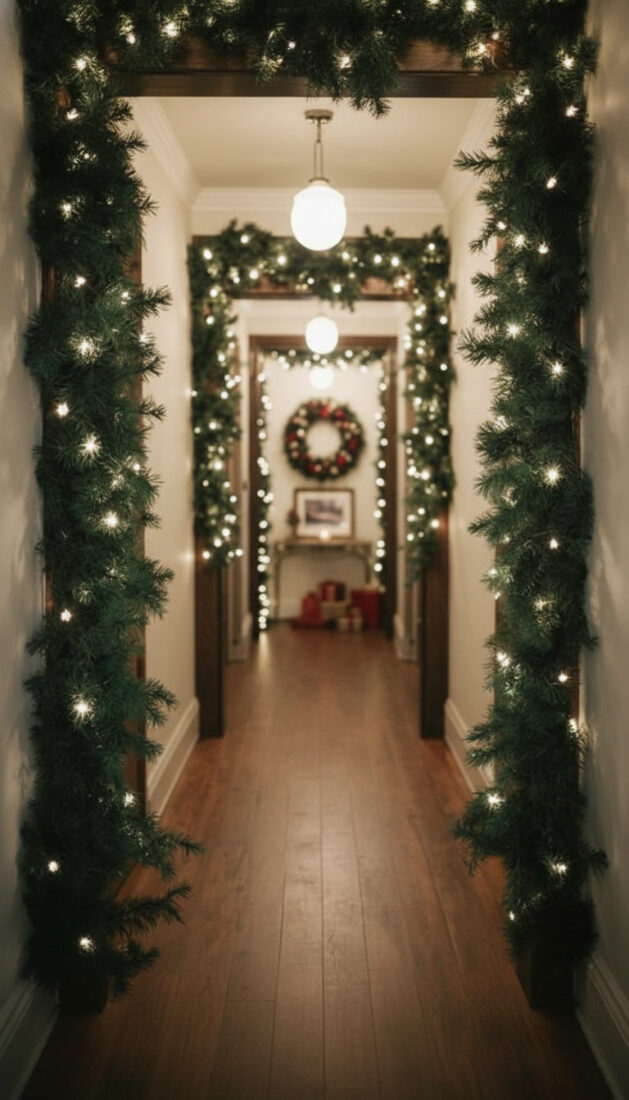 Enchanting Christmas Hallway Decor Ideas for a Festive Entrance - Farm ...