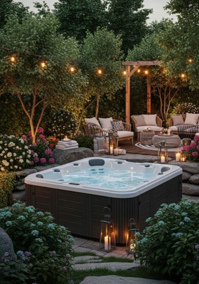 53 Breathtaking Outdoor Jacuzzi Ideas to Create Your Dream Backyard Spa