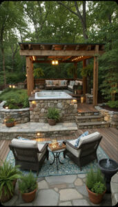 53 Breathtaking Outdoor Jacuzzi Ideas to Create Your Dream Backyard Spa