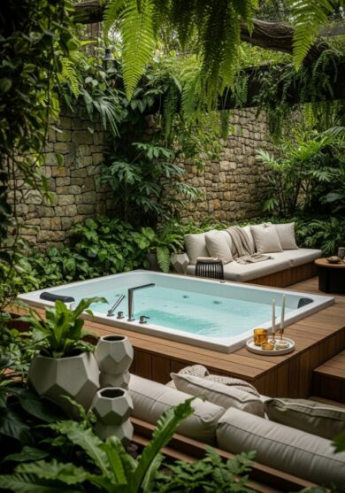 53 Breathtaking Outdoor Jacuzzi Ideas to Create Your Dream Backyard Spa
