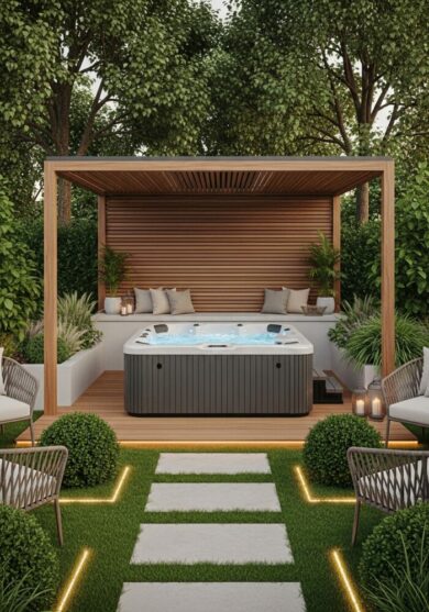 53 Breathtaking Outdoor Jacuzzi Ideas to Create Your Dream Backyard Spa